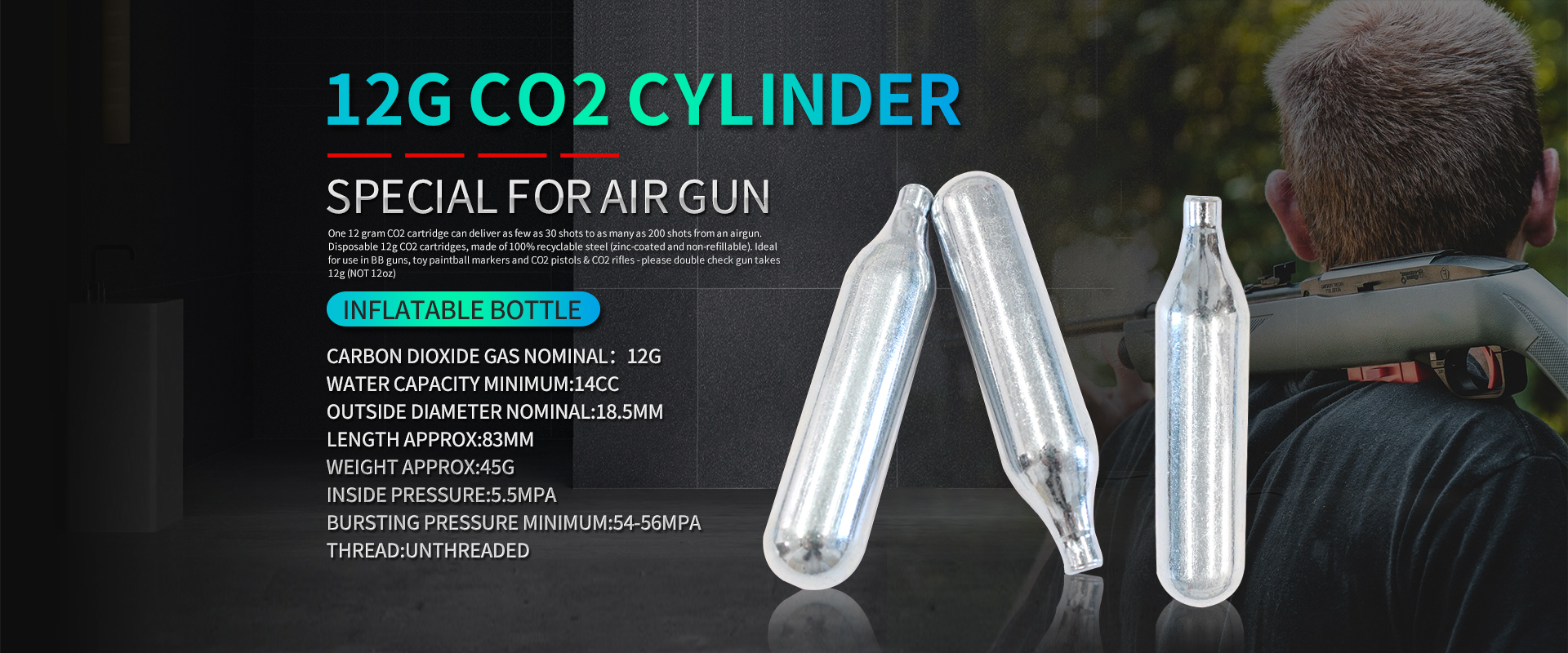 CO2 cartridge,CO2 Cylinder,co2 cannister,fairdale Metal Tools Co., Ltd.